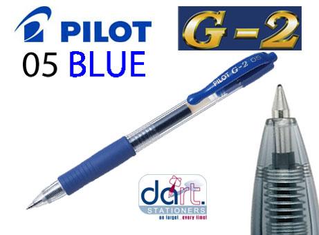 PILOT G2-05 RETRACT BLUE | Dart Stationery